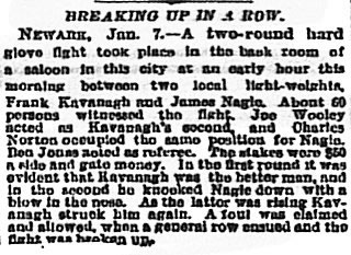 Eyewitness Description of an 1880s Boxing Match in Newark